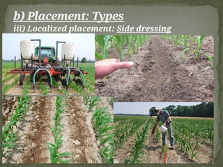 Methods of fertilizer application and their types | PPTX
