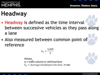L2 Microscopic Traffic Flow Parameters | PDF