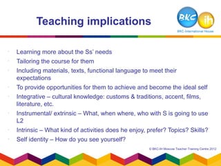L2 motivation and learner autonomy | PPT