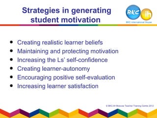 L2 motivation and learner autonomy | PPT