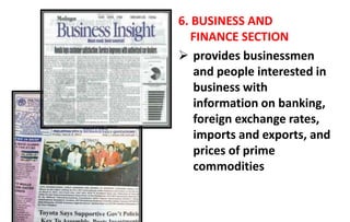 L2_NEWSPAPER-sections-parts.ppt for the people who are studying ...