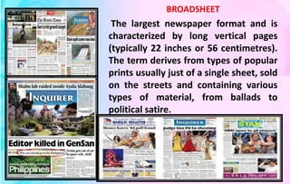 L2_NEWSPAPER-sections-parts.ppt for the people who are studying ...