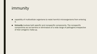 non-specific or innate immunity immunology | PPTX | Skin and ...