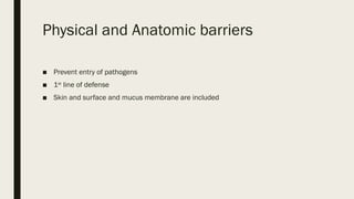non-specific or innate immunity immunology | PPTX | Skin and ...
