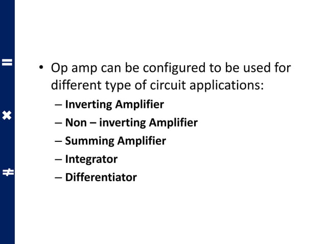op amp | PPTX