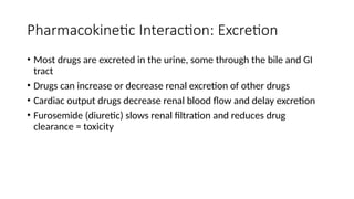 DRUG INTERRACTIONS, LECTURE NOTES FOR PHARMACY STUDENTS | PPTX