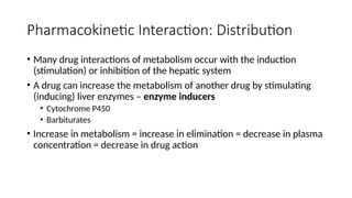 DRUG INTERRACTIONS, LECTURE NOTES FOR PHARMACY STUDENTS | PPT