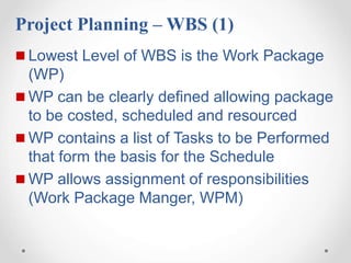 L2 PM Project Planning.ppt | Civil Engineering Industry | Industries