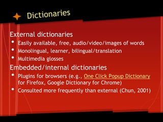 L2 reading and technology | PPT