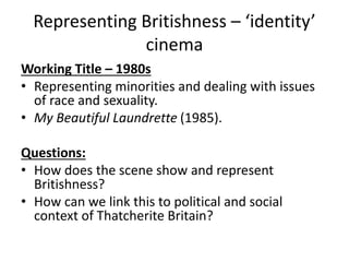 Working Title - Representing Britishness | PPTX