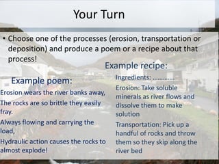 L2 rivers processes ap | PPTX | Geology | Science