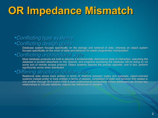 Object Relational Mapping with LINQ To SQL | PPT Object Relational Mapping with LINQ To SQL | PPT
