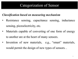 Sensor is an electrical/mechanical device | PPT