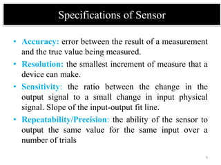 Sensor is an electrical/mechanical device | PDF