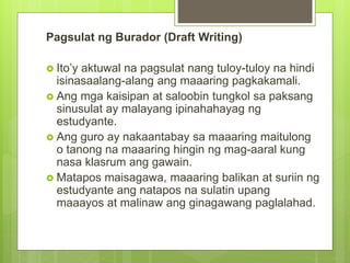 Sining ng pagsulat | PPTX