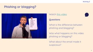 L2 Slides – Cyber security- social engineering year 9. | PPTX