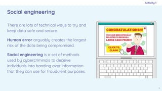L2 Slides – Cyber security- social engineering year 9. | PPTX