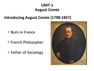 AUGUST COMTE | PPTX