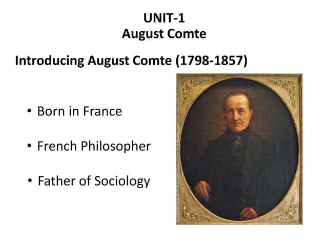 AUGUST COMTE | PPTX