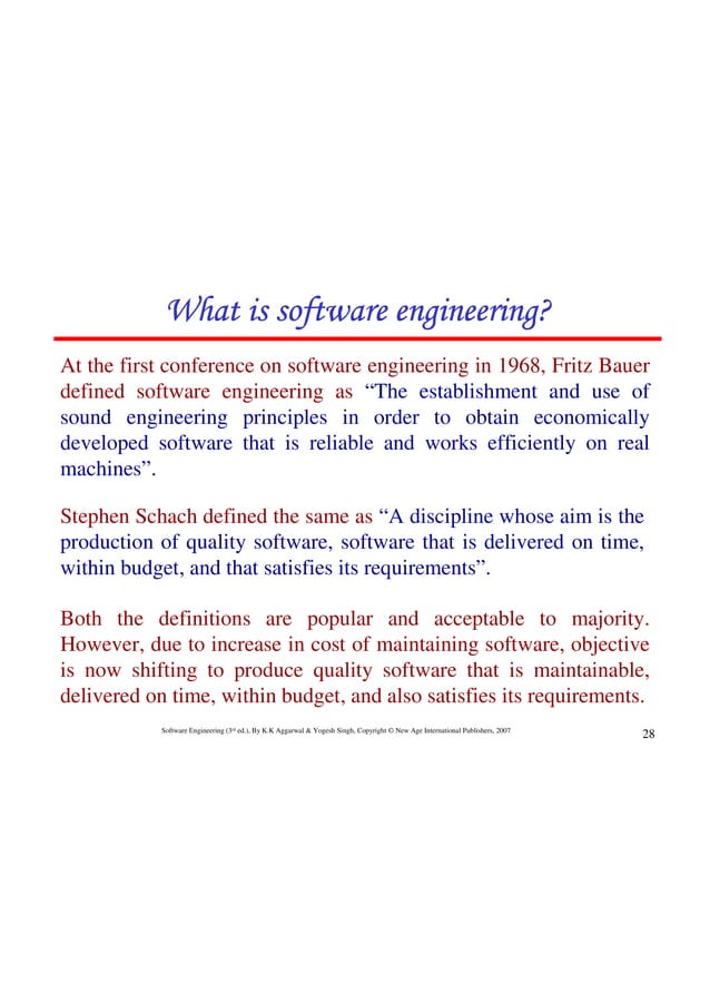 Software Component & Characteristics | PDF