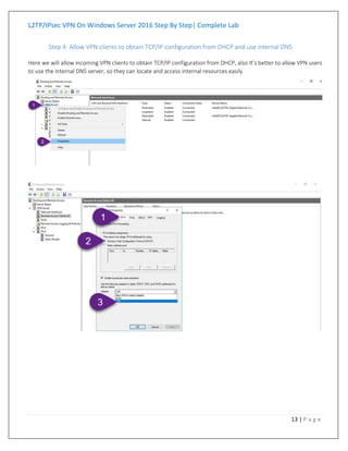 L2 tp i-psec vpn on windows server 2016 step by step | PDF