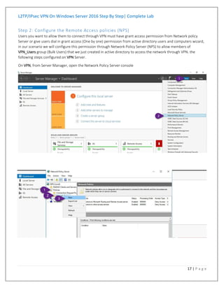 L2 tp i-psec vpn on windows server 2016 step by step | PDF