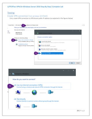 L2 tp i-psec vpn on windows server 2016 step by step | PDF