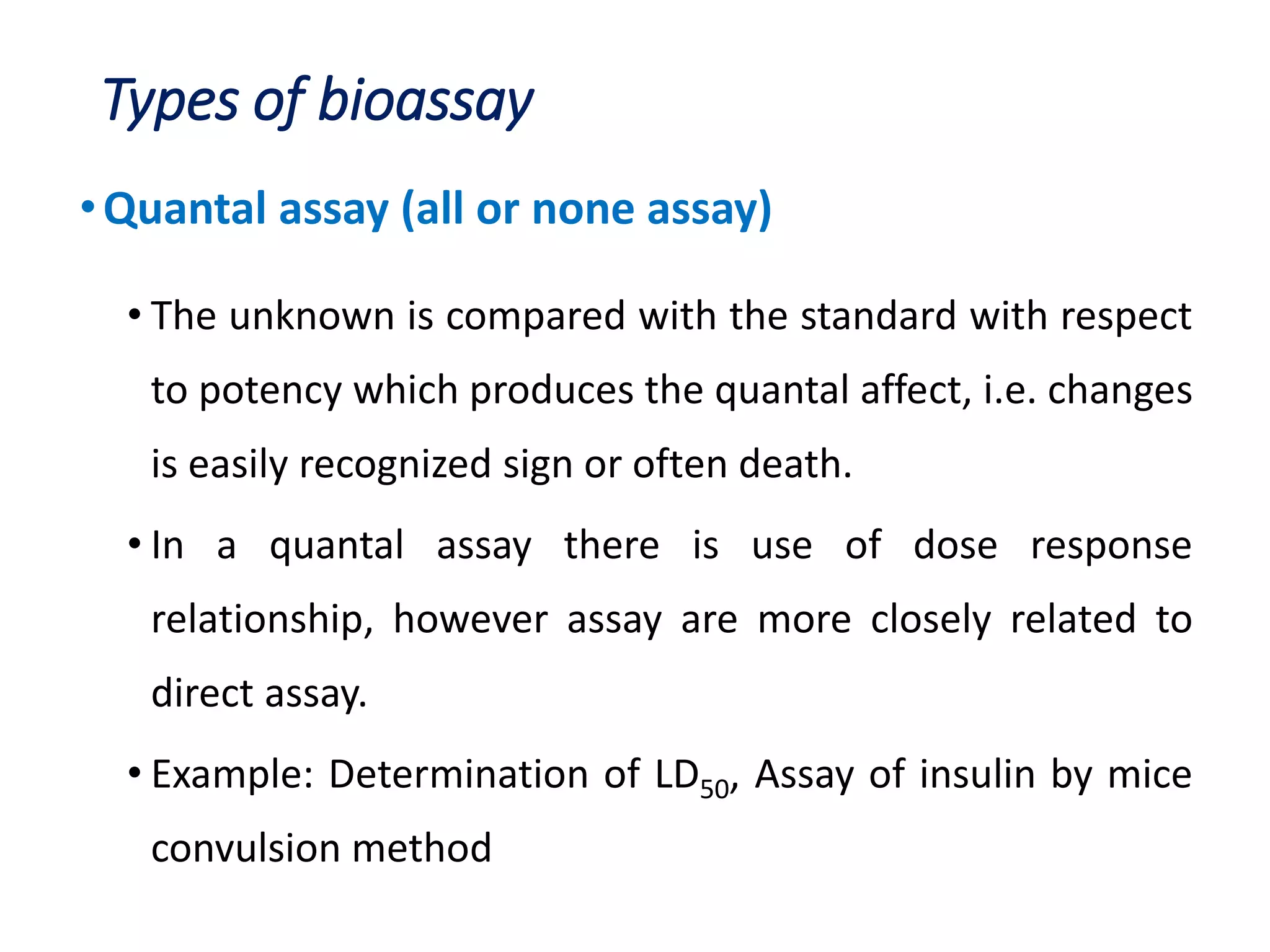 Type of bioassays | PPTX