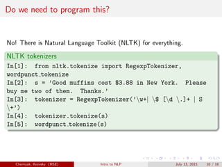 Intro to NLP. Lecture 2 | PDF