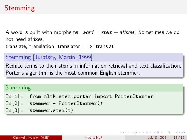Is Stemming Nlp Nlp Practicioner