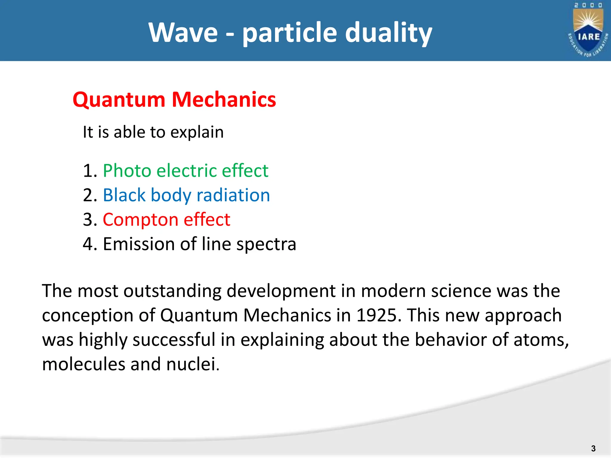 L_2 WAVE PARTICAL DUALITY.pptx | Physics | Science
