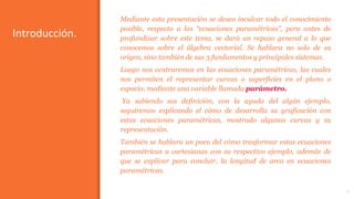 Ecuaciones parametricas | PDF
