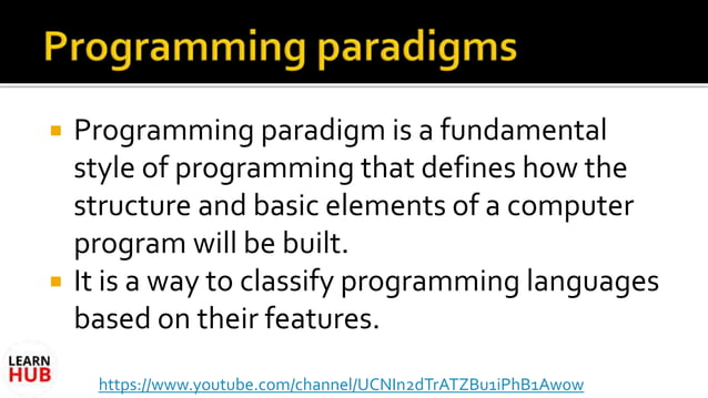 CS8251 programming in c | programming paradigm | | PPT