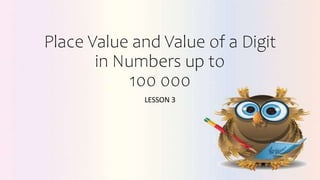 Grade 4 lesson about Place Value and Value.pptx | Science
