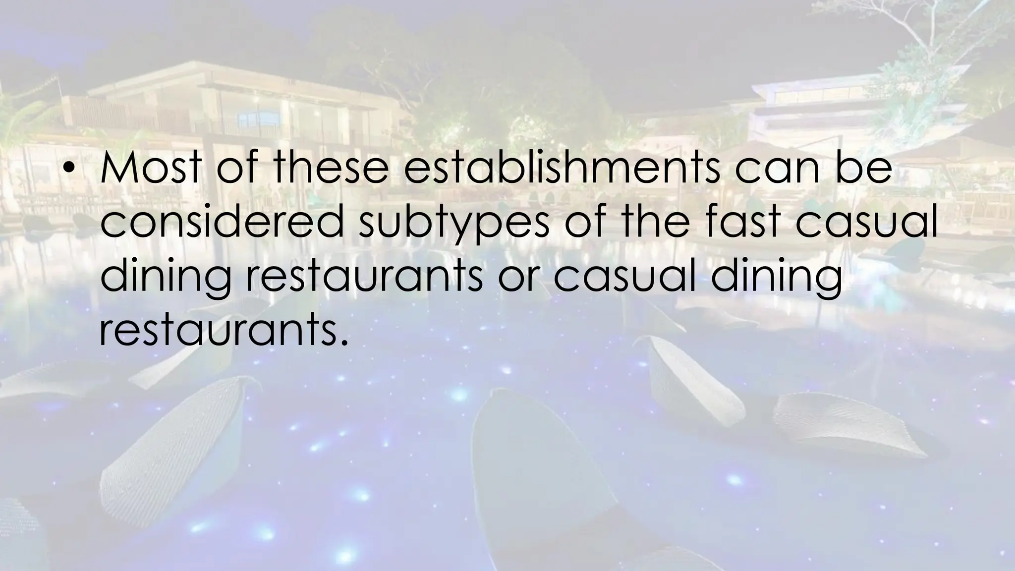 Hotel Classifications and Types of Restaurants | PDF
