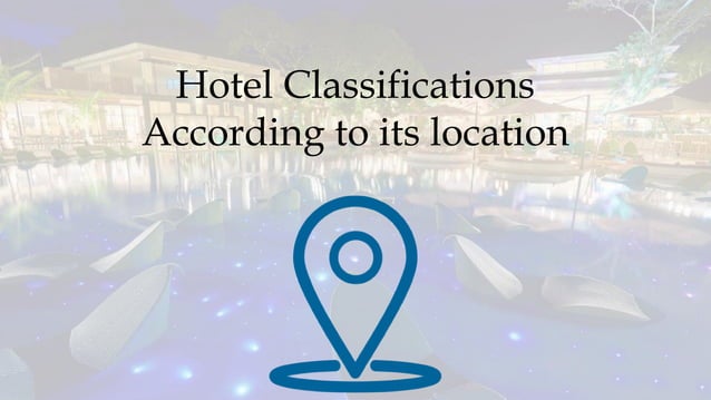 Hotel Classifications and Types of Restaurants | PDF