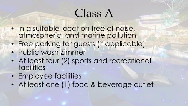 Hotel Classifications and Types of Restaurants | PDF