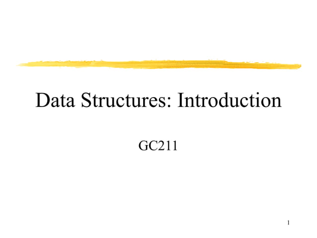 Introduction to Data Structure and Algorithms | PPT