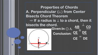 L3.Properties of chords math 9 powerpoint | PPTX