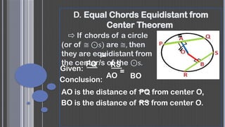L3.Properties of chords math 9 powerpoint | PPTX
