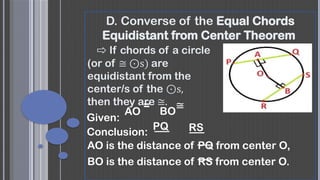 L3.Properties of chords math 9 powerpoint | PPTX