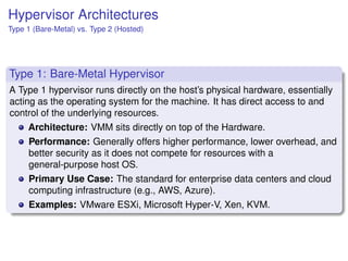 Virtualization 1: Virtual Machine, Hypervisor (Virtual Machine Monitor ...