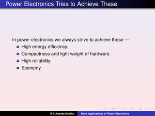 Lecture-3 : More Applications of Power Electronics | PPT