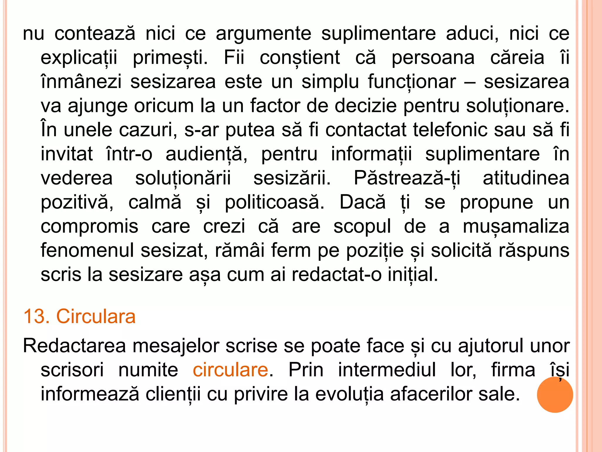 Comunicarea scrisa | PPT