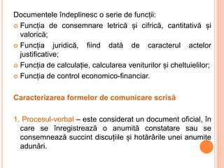 Comunicarea scrisa | PPT