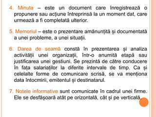 Comunicarea scrisa | PPT