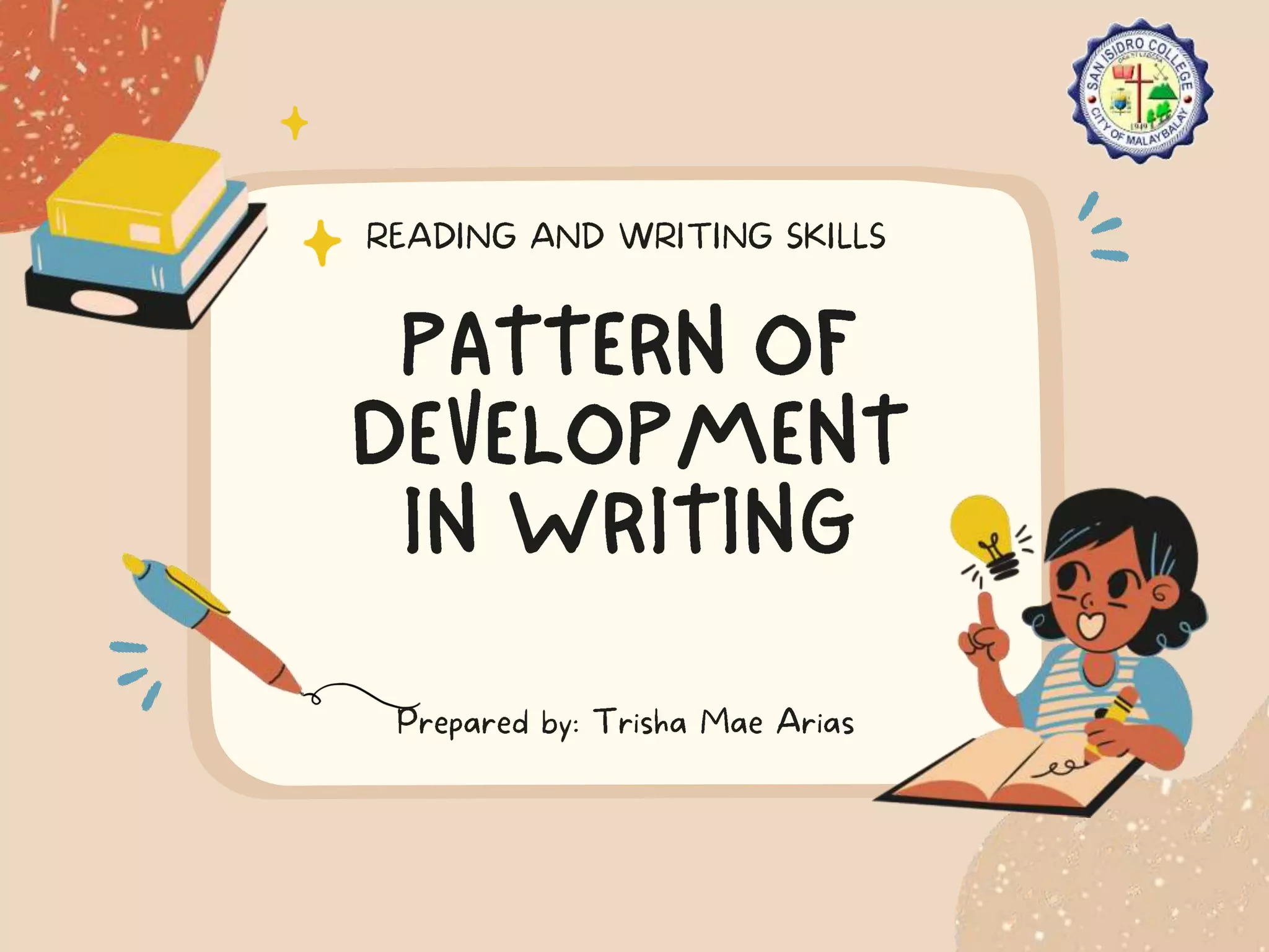 L3- continuation- Patterns of Development in writing.pptx