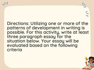 L3- continuation- Patterns of Development in writing.pptx