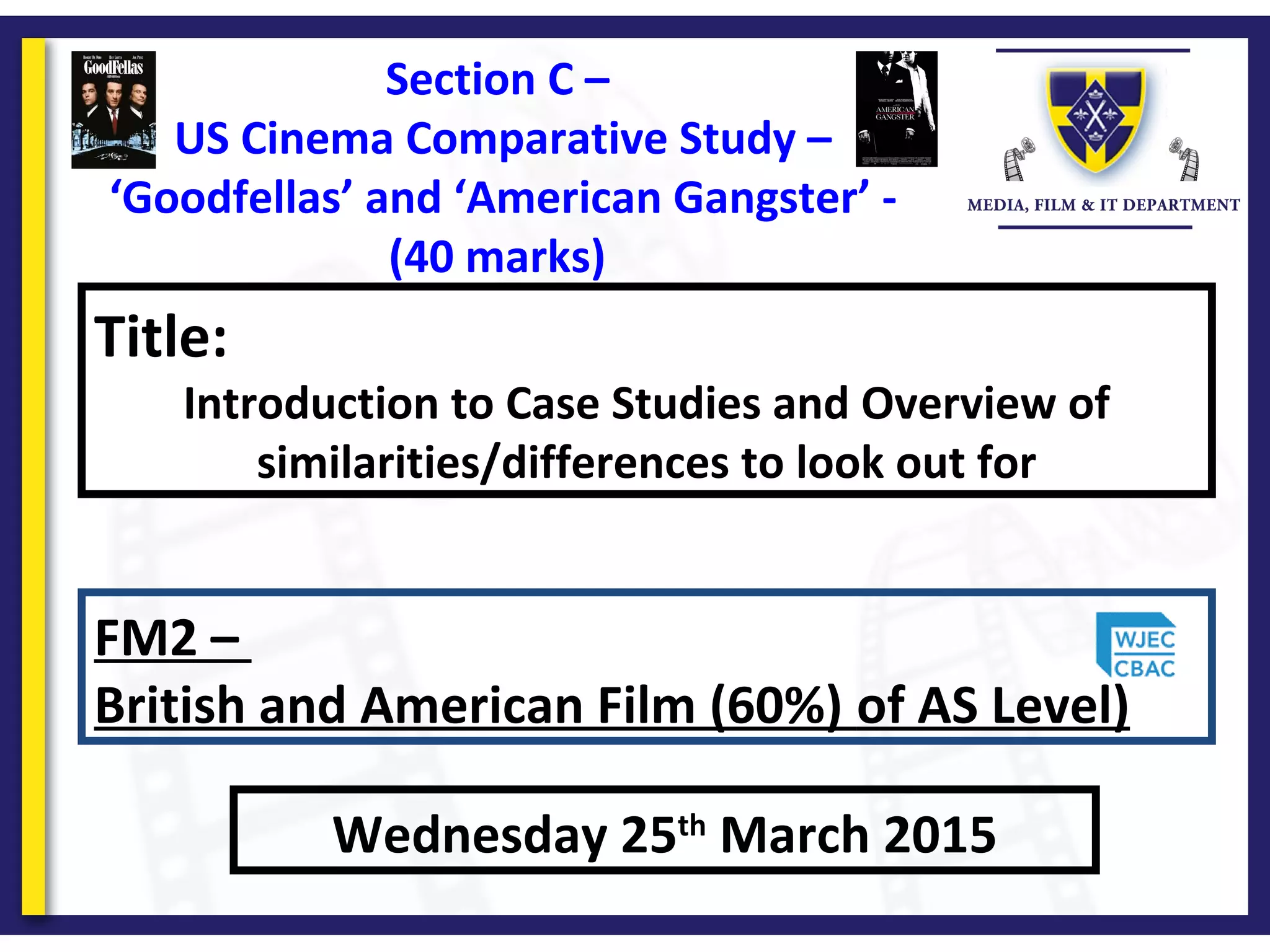 L3 fm2 - case study - comparison overview | PPT