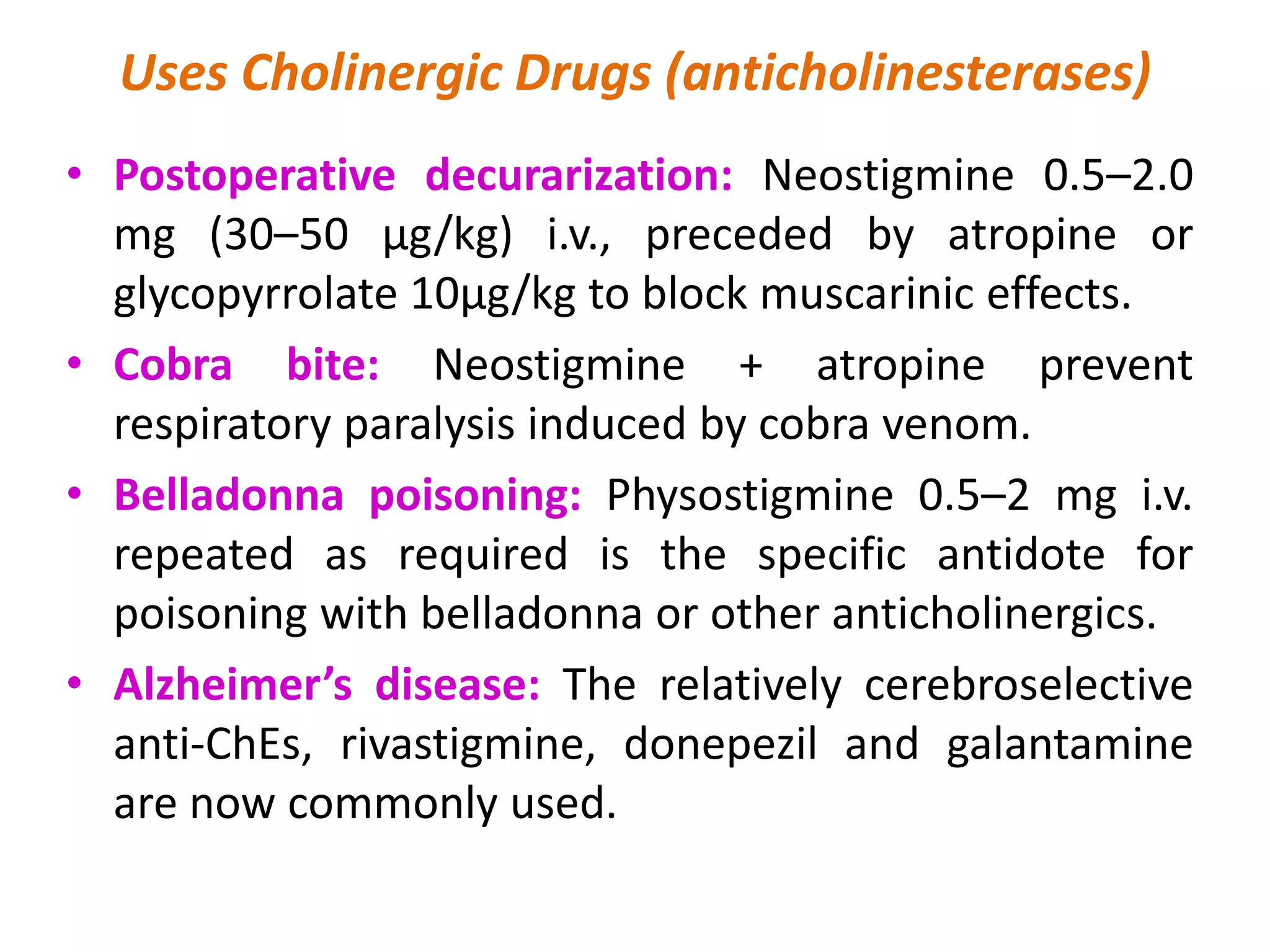 Introduction to ans, cholinergics system | PPTX